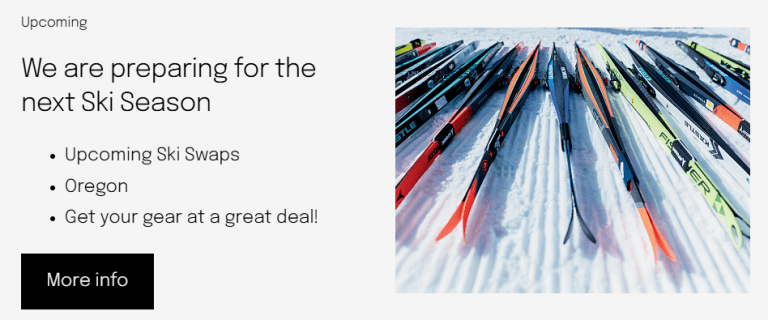 Upcoming Ski Swaps – ONC Willamette